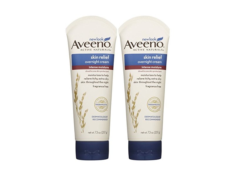 Aveeno Active Naturals Intense Relief Overnight Cream-7.3 oz (Pack of 3 ...