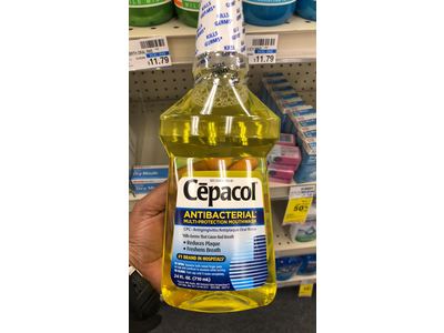 Cepacol Antibacterial Mouthwash With Ceepryn Gold 24 Fluid Ounce ...
