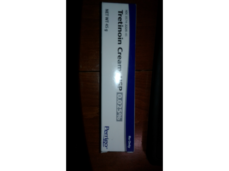 Tretinoin Cream, USP 0.025% (RX) 45 g, Perrigo Ingredients and Reviews
