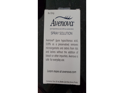 Avenova Spray Solution (RX) 20 mL, Avenova Ingredients and Reviews