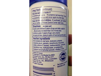 Solarcaine Aloe Extra Burn Relief Spray, 4.5 Ounce Ingredients and Reviews