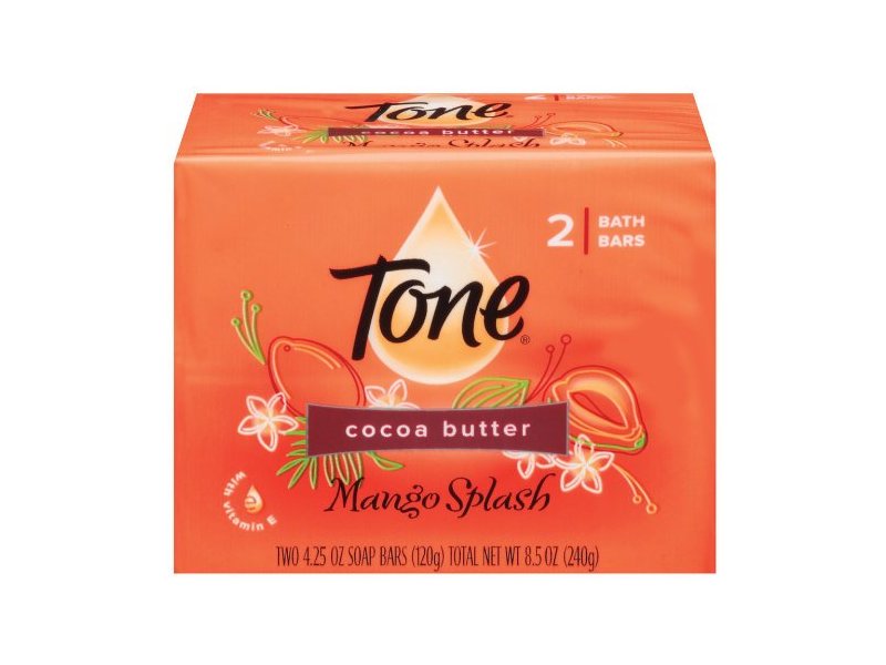 Tone Bath Soap Mango Splash With Cocoa Butter And Botanicals 4.5 oz. 2 ...