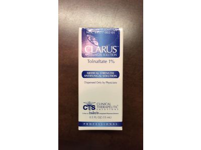 Clarus Tolnaftate 1% Antifungal Solution, 0.5 fl oz Ingredients and Reviews