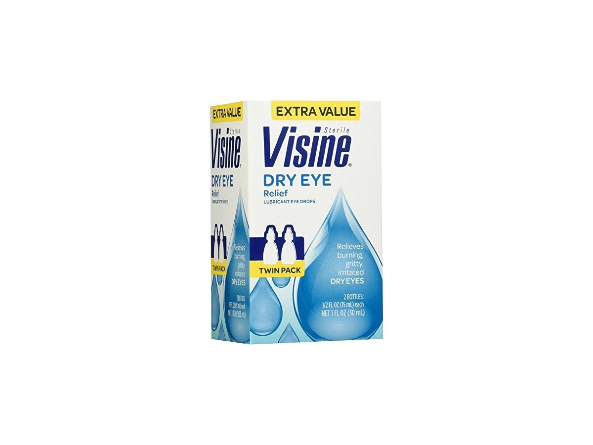 Visine Dry Eye Relief Lubricant Eye Drops, 0.5 oz Ingredients and Reviews