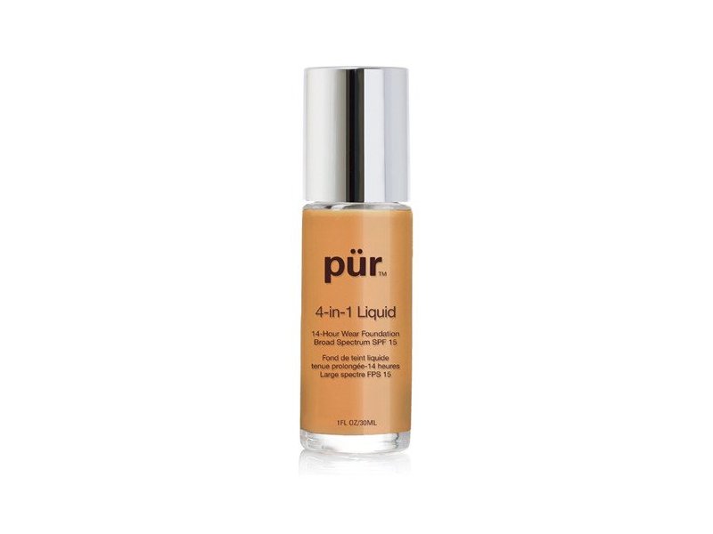 Pur Minerals 4-in-1 Liquid Foundation, SPF 15, Golden Dark, 1 fl. oz ...