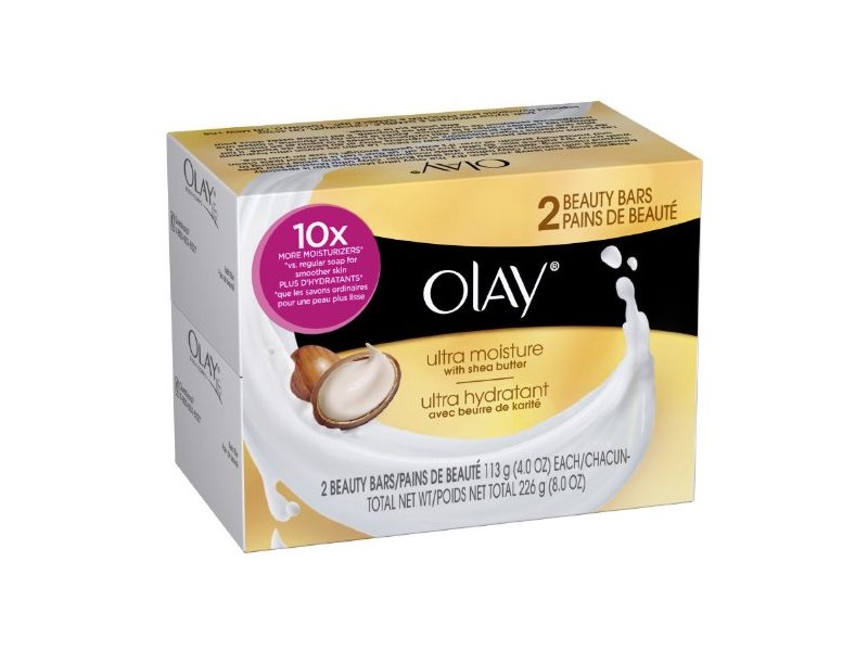Olay Beauty Bar Soap - Ultra Moisture with Shea Butter - Two 4 OZ Bars ...
