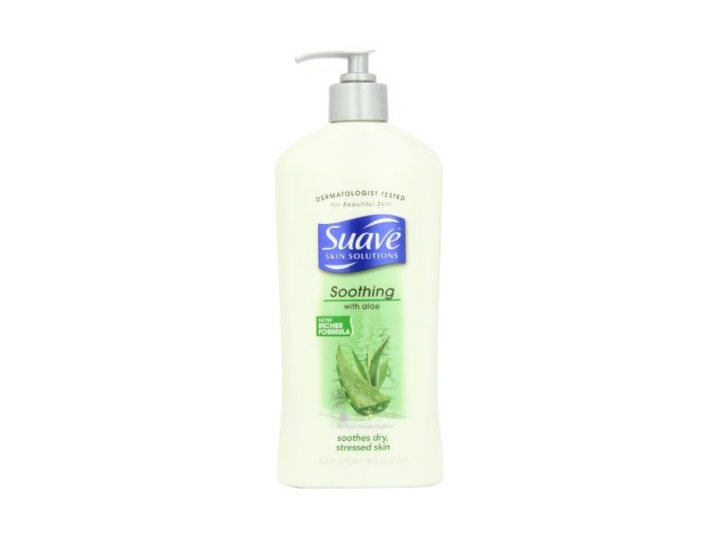 Suave Skin Solutions Soothing with Aloe Body Lotion for Unisex , 18 ...