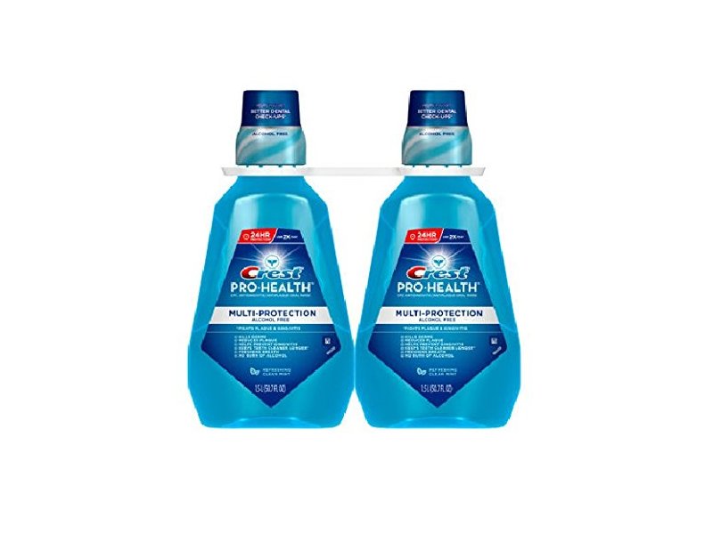 Crest Pro-health Multi-protection Alcohol Free Rinse 1.5l Pack of 2 ...