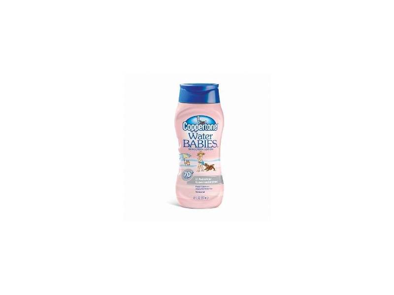 Coppertone Water Babies Sunscreen Lotion SPF 70+ Ingredients and Reviews
