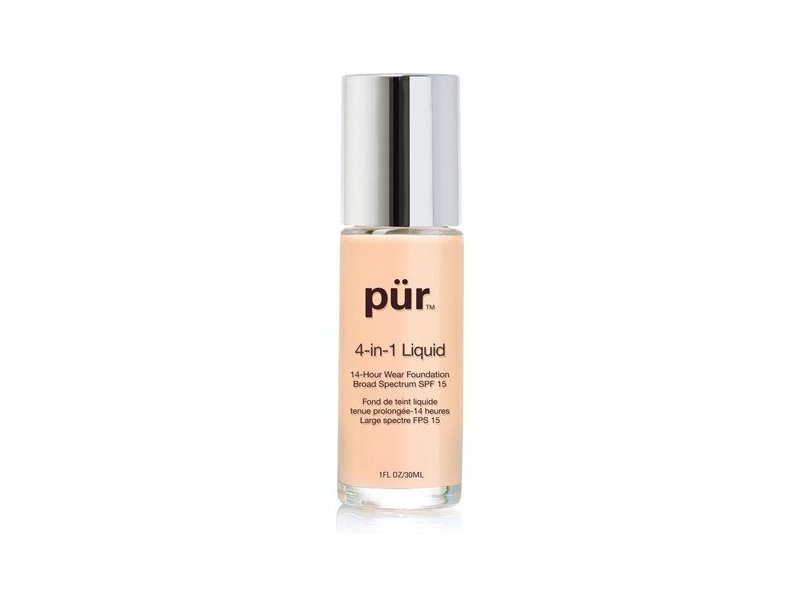 Pur Minerals 4-in-1 Liquid Foundation, SPF 15, Golden Medium, 1 fl. oz ...