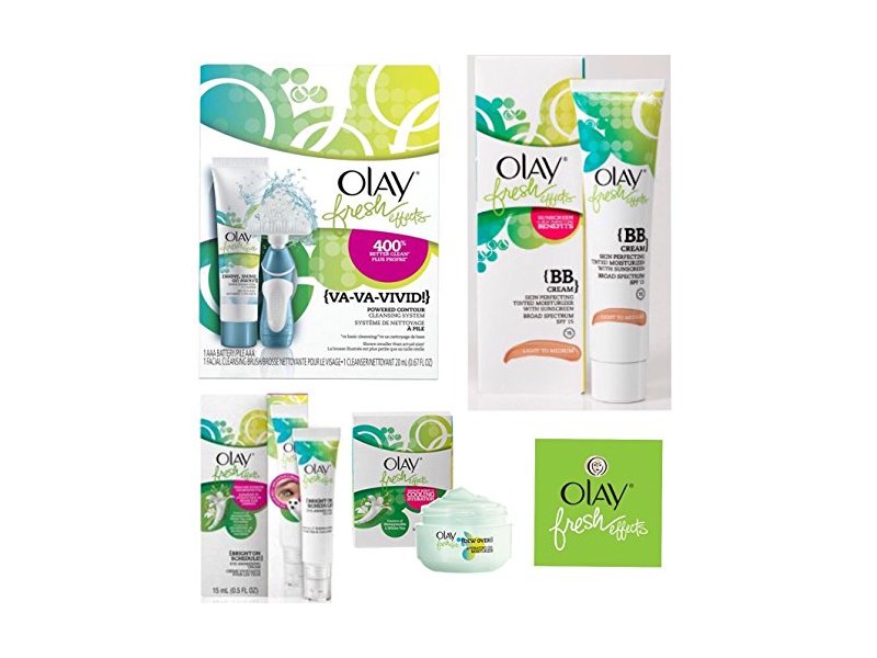 Olay Fresh Effects Facial Cleansing Sytem & Moisturizer (Quantity of 4 ...