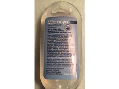 Microcyn OTC Skin & Wound Hydrogel, 1.5 oz Ingredients and Reviews