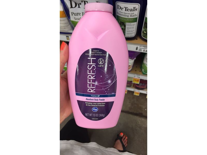 Kroger Refresh Freshen UP Absorbent Body Powder, 13 oz Ingredients and ...